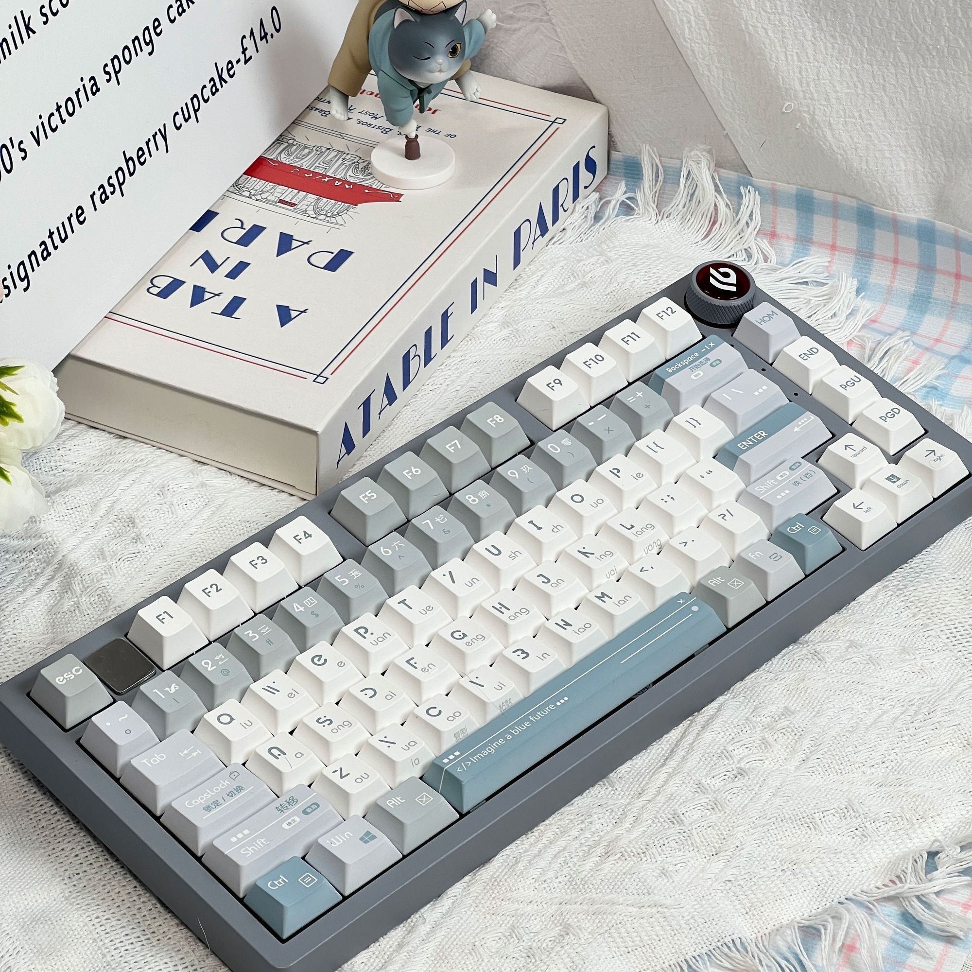 Blue Future Cherry Profile 120 Keys Keycaps Set – FancyKeebs