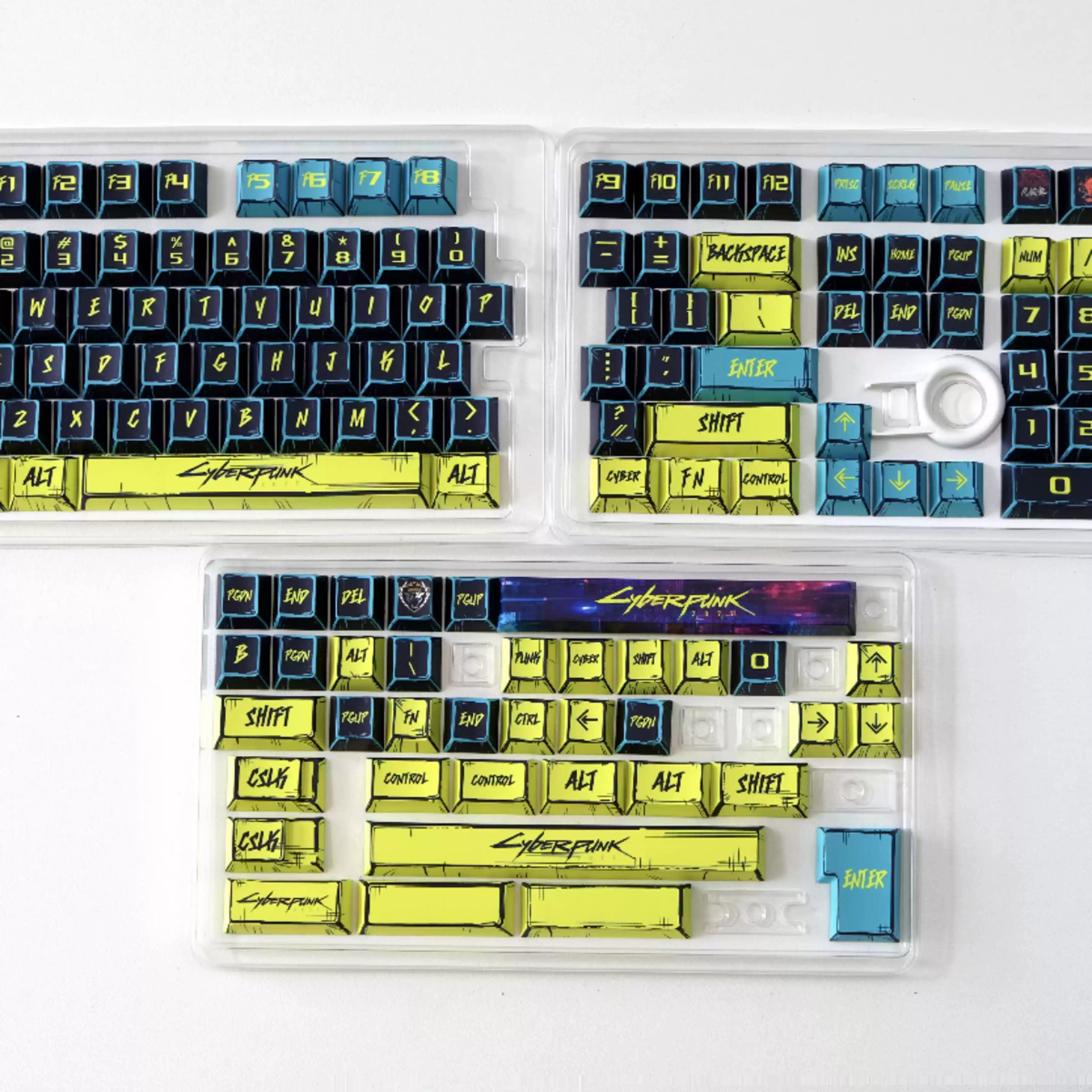 Comic Cyberpunk 2077 PBT 150 Keys Keycaps Set - Cherry – FancyKeebs