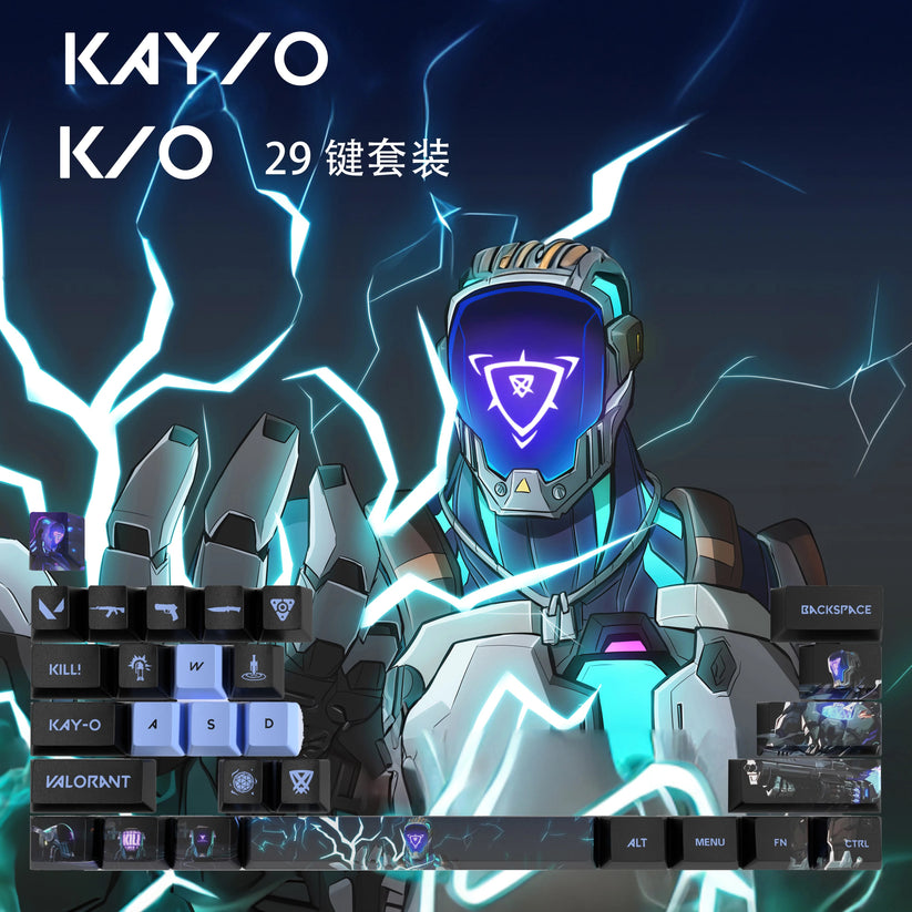 29 Key Valorant Keycap Set- Kay/O – FancyKeebs