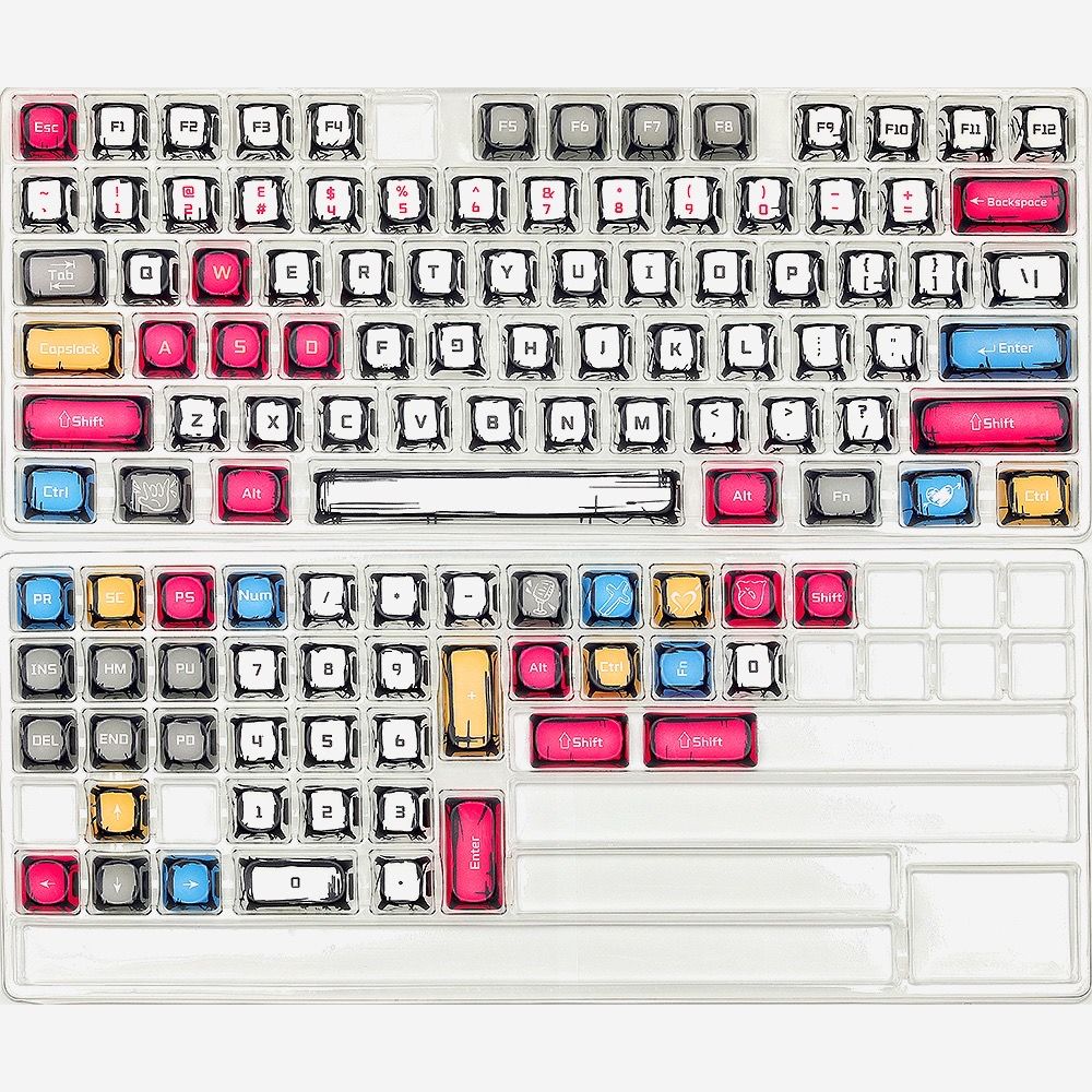 Classic Comic MOA Profile PBT Keycaps Set – FancyKeebs